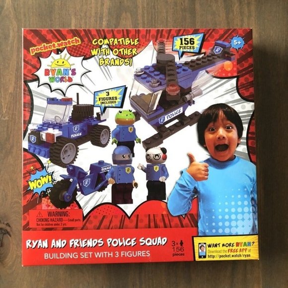 Ryan's World | Toys | Ryan And Friends Police Squad Building Set | Poshmark
